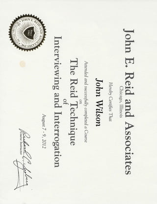 Reid Technique 2012 Pdf