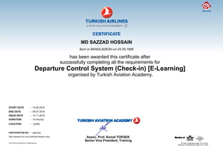 Departure Control System Certificate | PPT