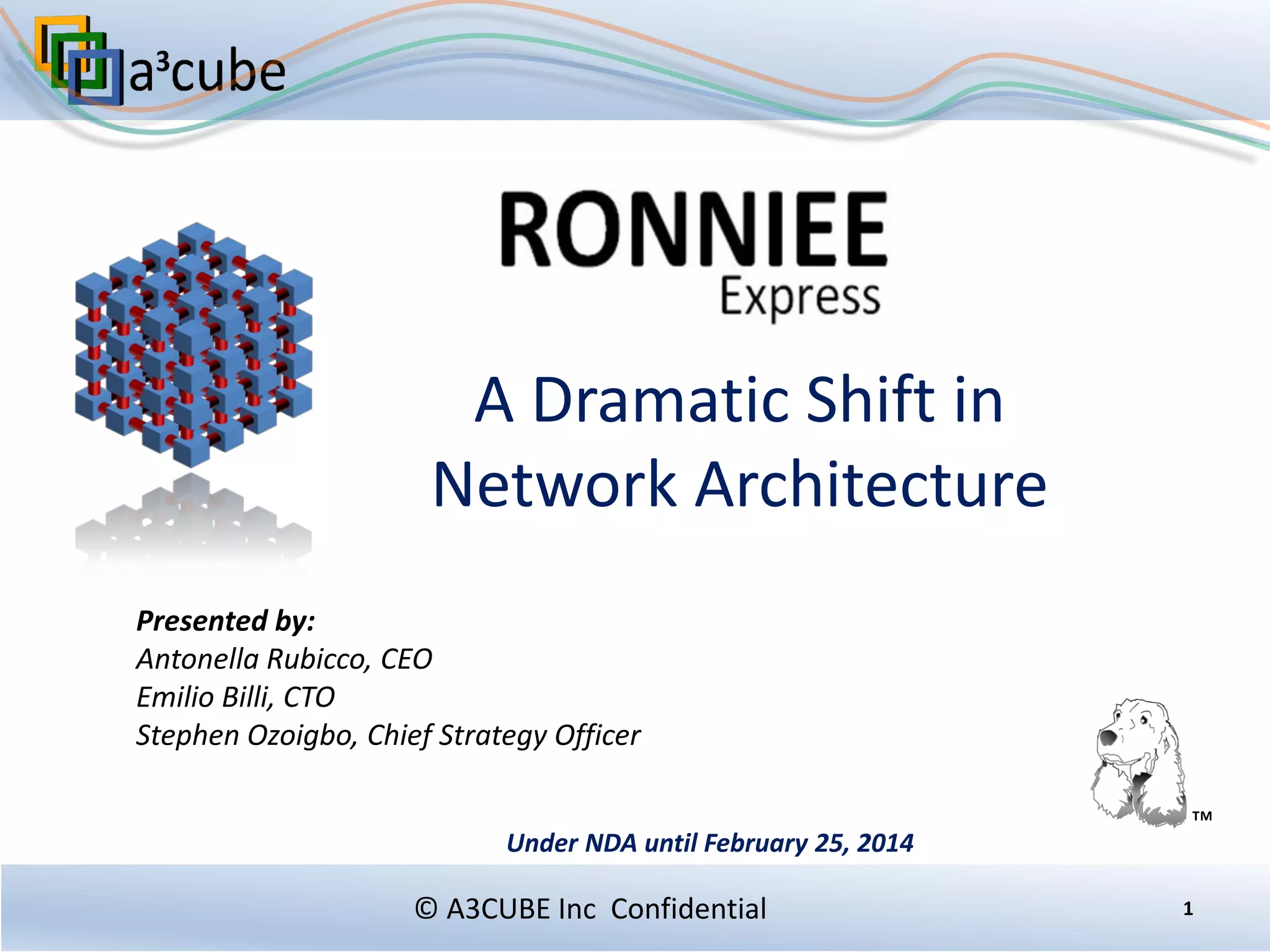 RONNIEE Express: A Dramatic Shift in Network Architecture | PDF