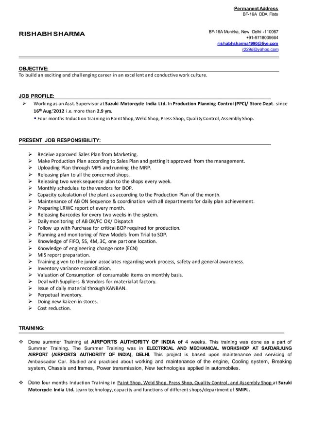 Resume01 | PDF