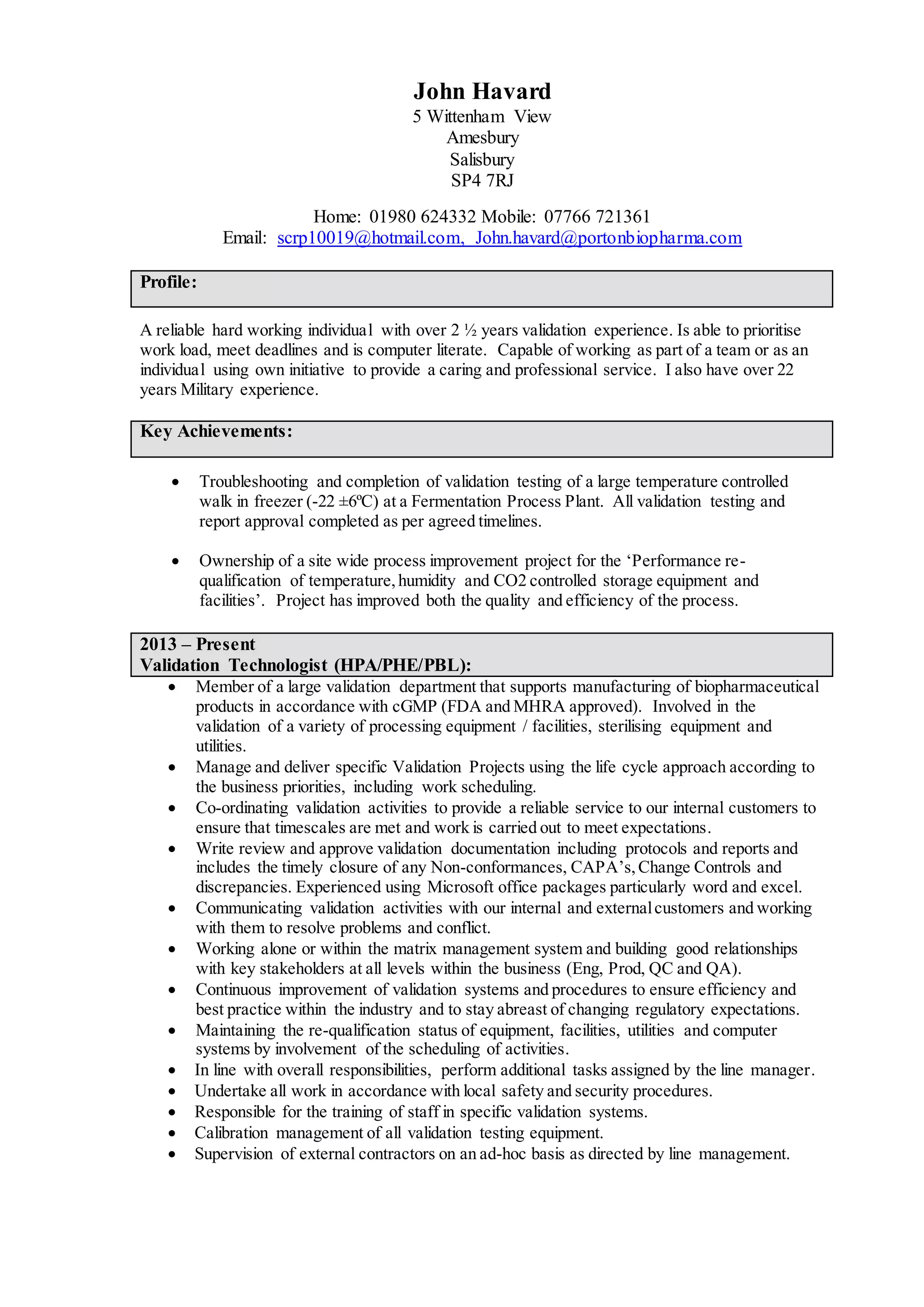 JOHN CURRICULUM VITAE civi | DOCX