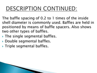 REDESIGN OF SHELL AND TUBE HEAT EXCHANGER 1 | PPTX