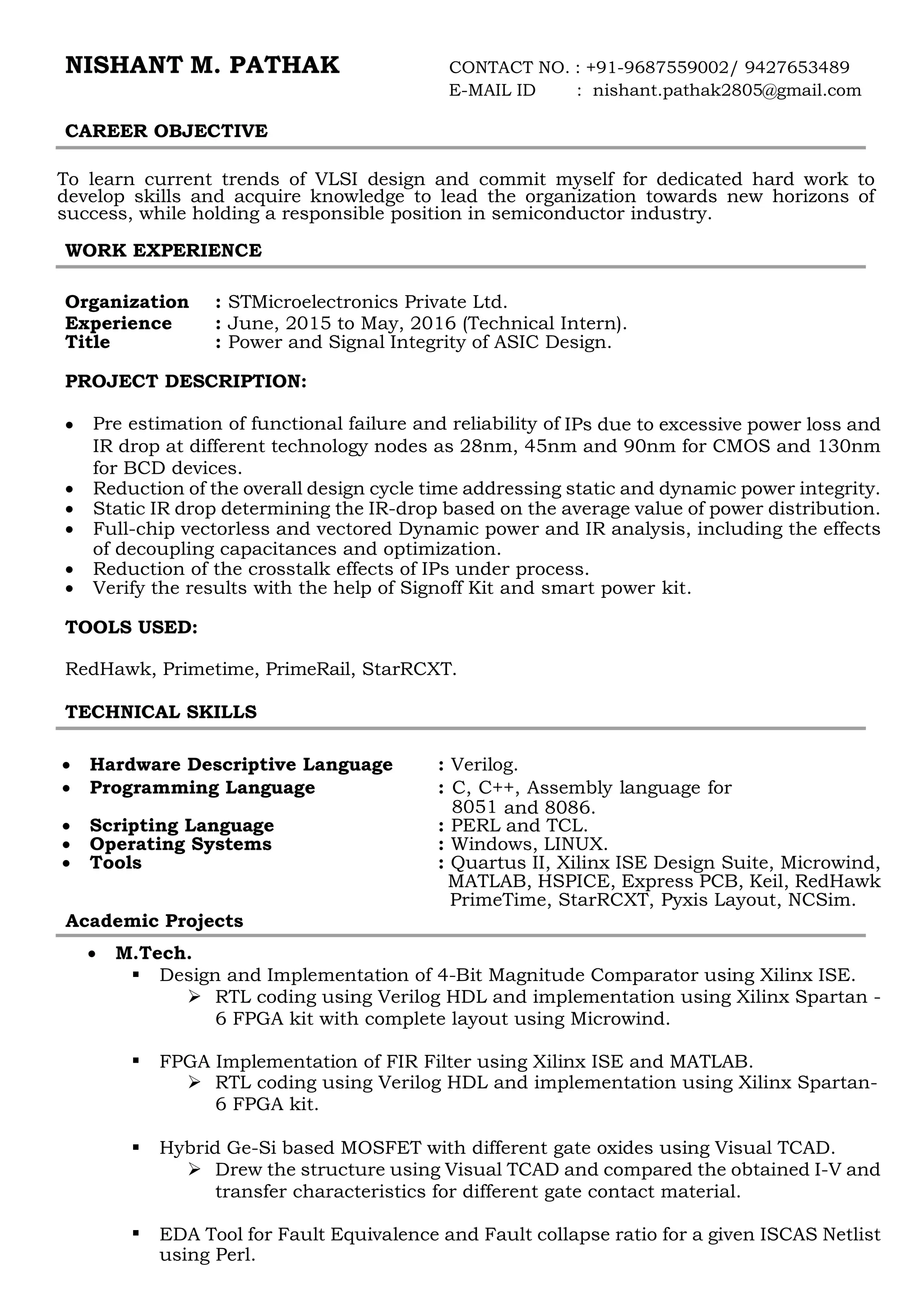 NISHANT_PATHAK_RESUME | PDF