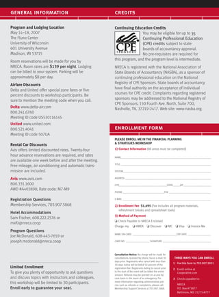 Financial Workshop Brochure | PDF | Financial Industry | Industries