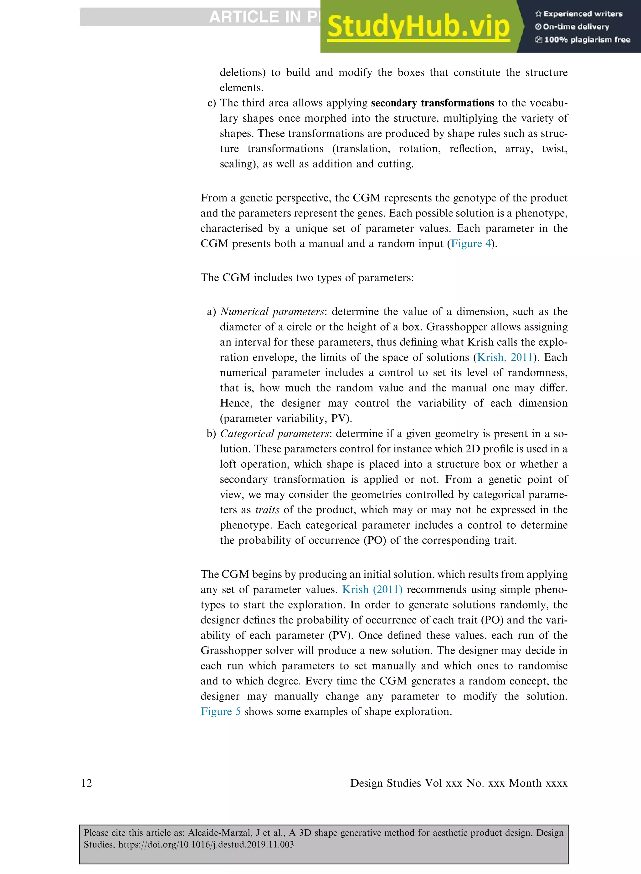 A 3D Shape Generative Method For Aesthetic Product Design | PDF