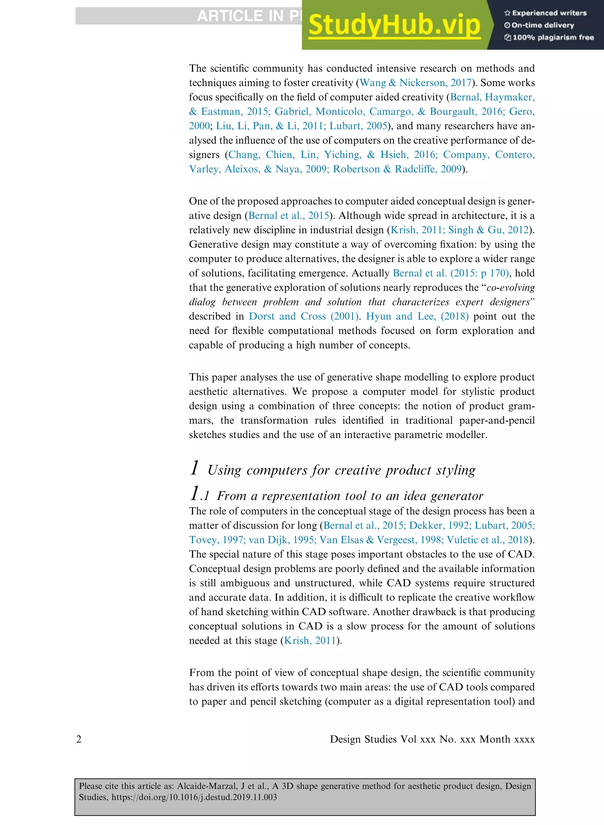 A 3D Shape Generative Method For Aesthetic Product Design | PDF