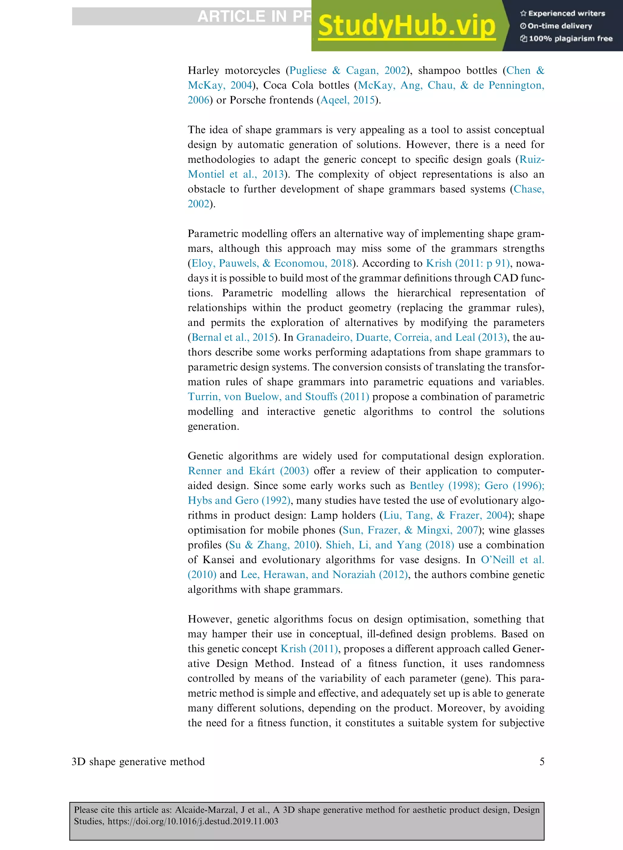 A 3D Shape Generative Method For Aesthetic Product Design | PDF