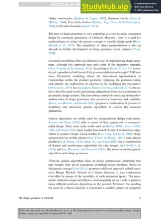 A 3D Shape Generative Method For Aesthetic Product Design | PDF