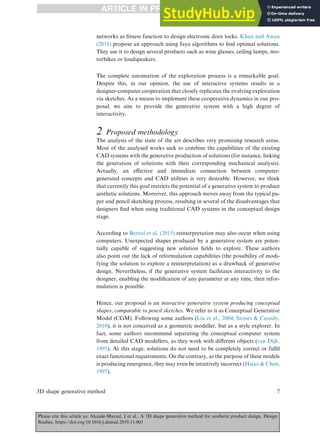 A 3D Shape Generative Method For Aesthetic Product Design | PDF