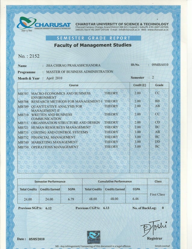 MBA Degree & Results | PDF