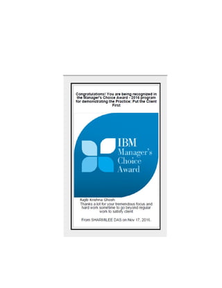IBM_Managers_Choice_Award_Put The Client First | PDF