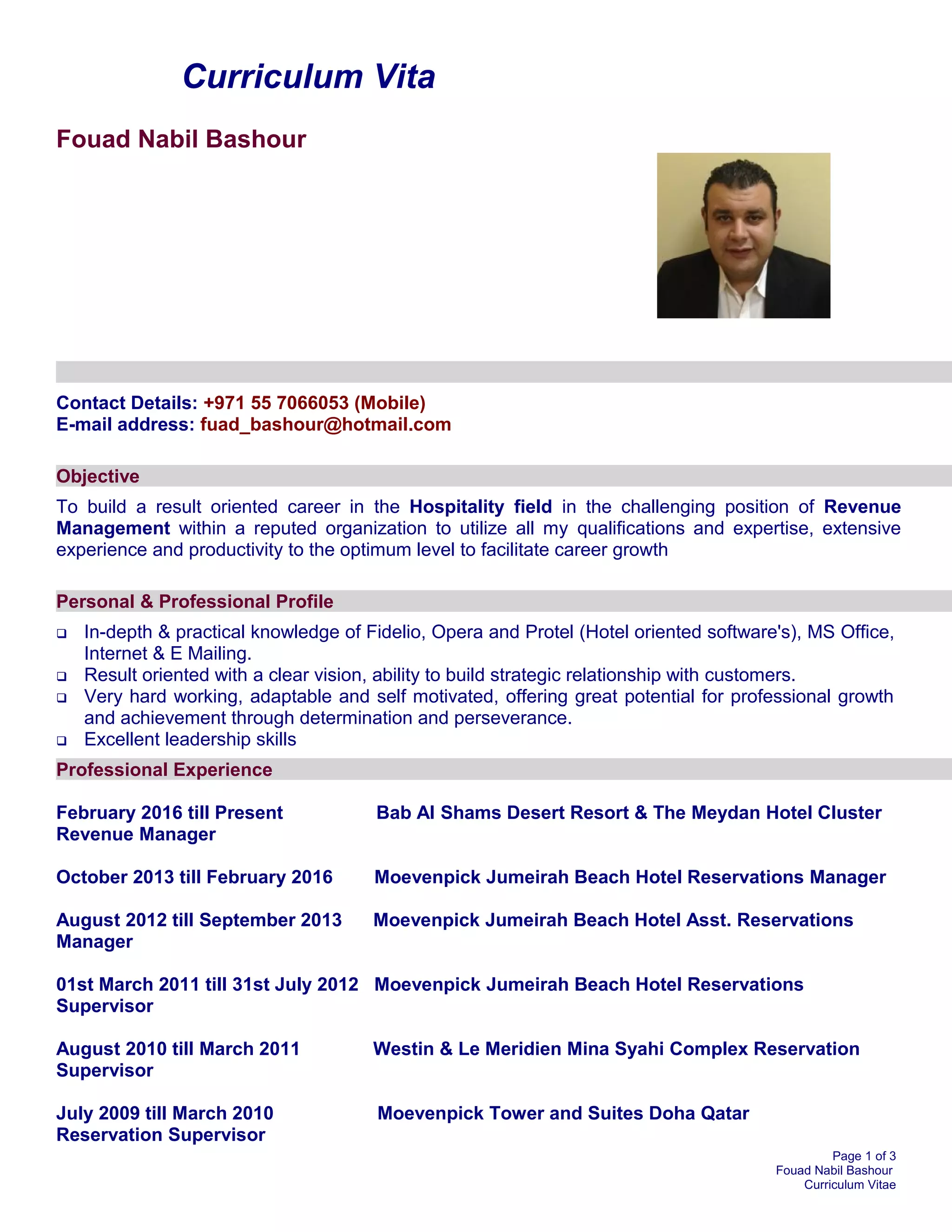 fouad's_CV_-_Updated | DOC