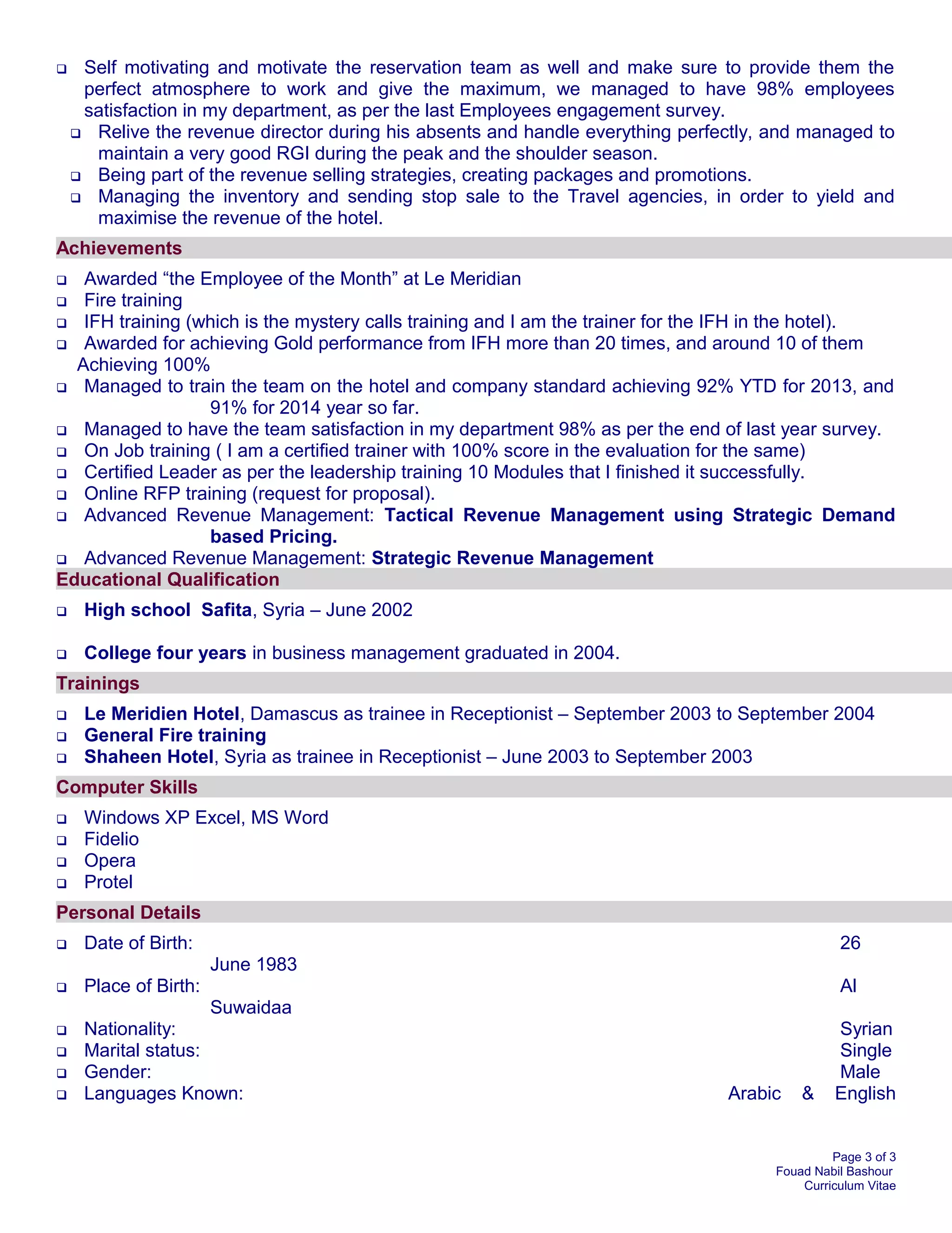 fouad's_CV_-_Updated | DOC