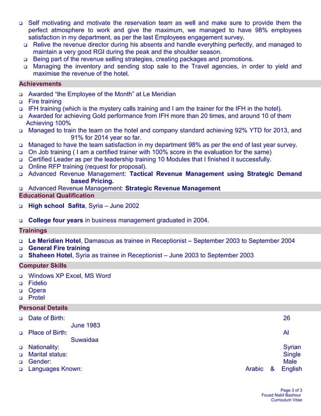 fouad's_CV_-_Updated | PDF