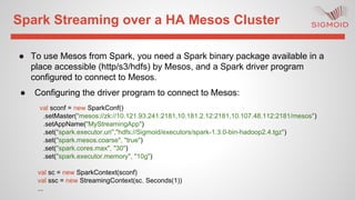 Fully Fault tolerant Streaming Workflows at Scale using Apache Mesos & Spark Streaming | PPT