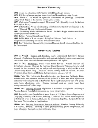 T. Aley Resume 0315 | PDF