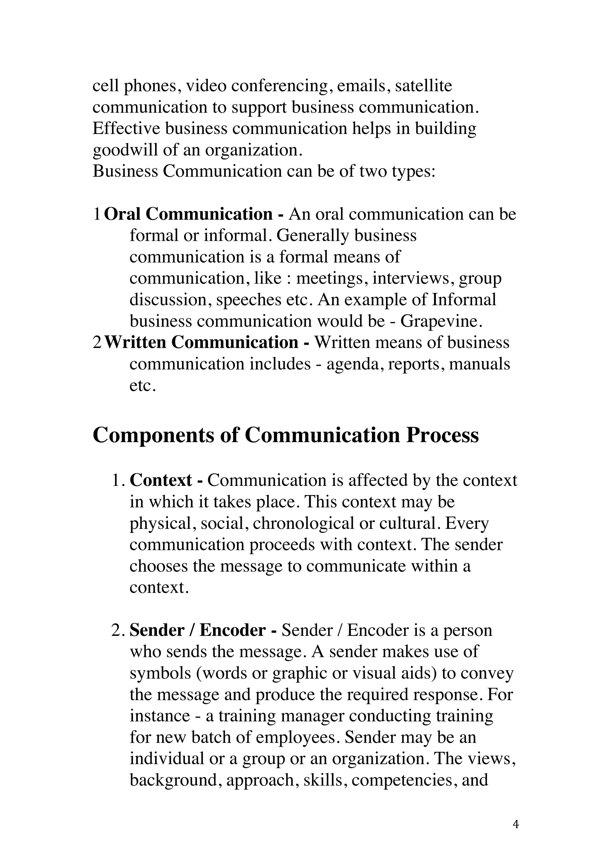 Communication : Components, Flows, Skills and Barriers | PDF