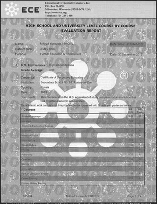 ECE evaluation results | PDF