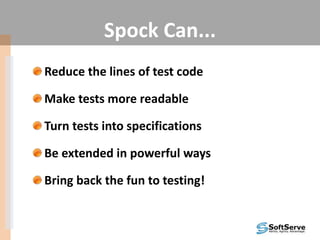 Smarter Testing with Spock | PPT