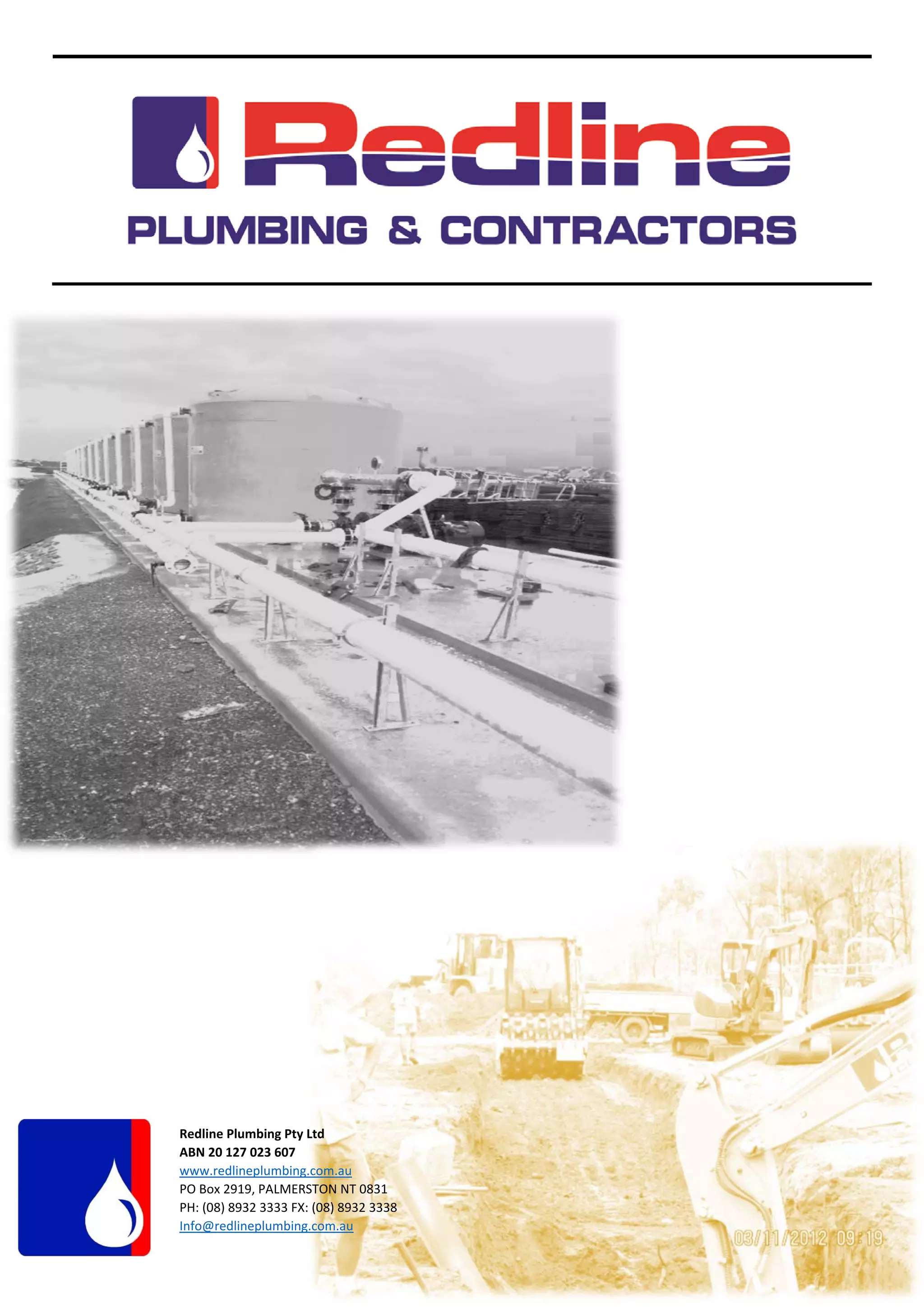 Redine Plumbing_Contractors - Capability Statement QLDr1 | PDF