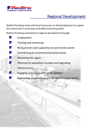 Redine Plumbing_Contractors - Capability Statement QLDr1 | PDF