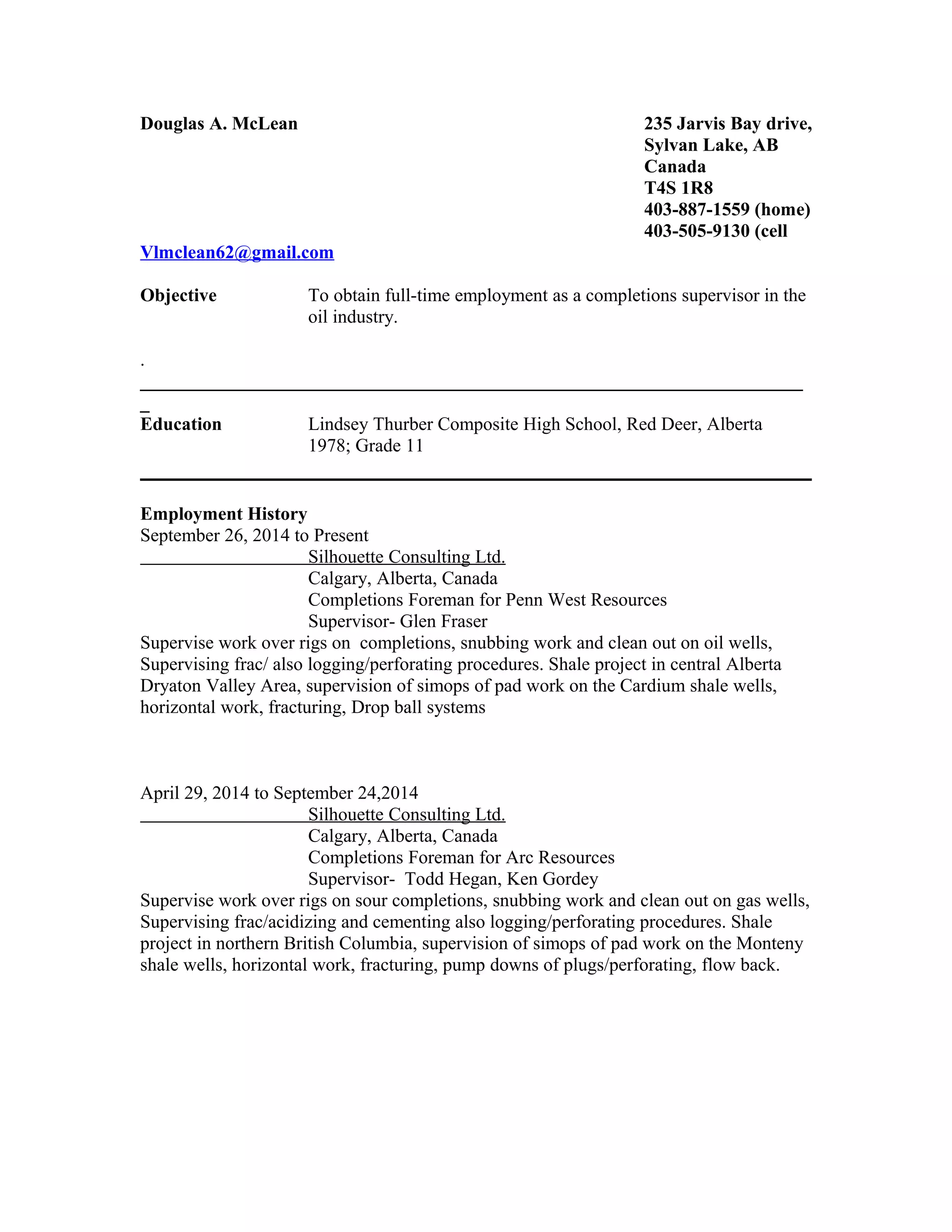 Doug's resume#2neww | DOC