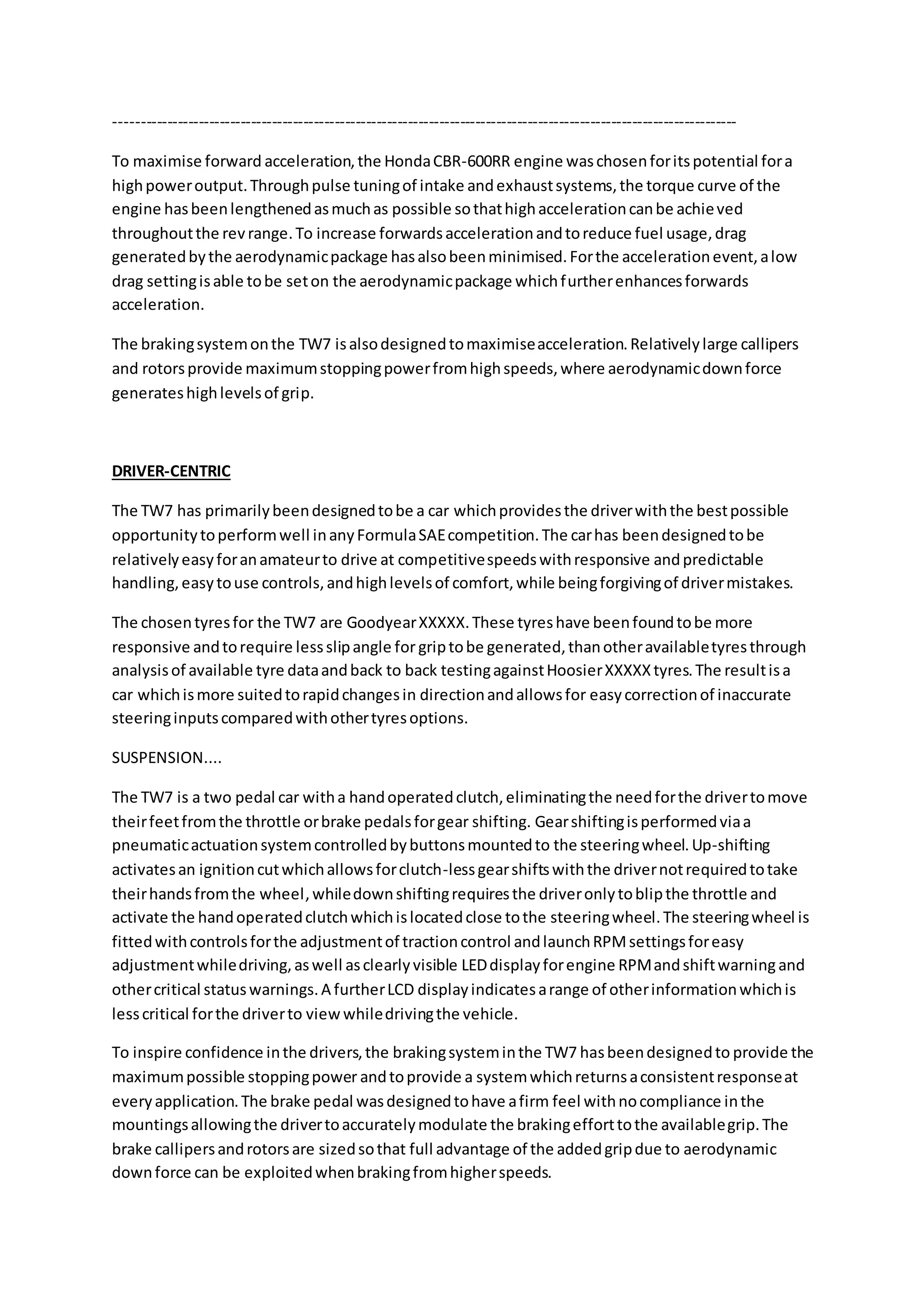 2012 EDITH COWAN UNIVERSITY FORMULA SAE design report V4 | DOCX