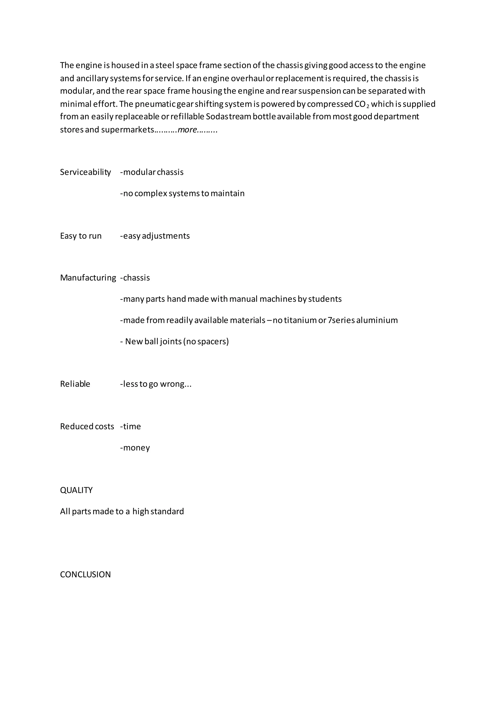 2012 EDITH COWAN UNIVERSITY FORMULA SAE design report V4 | DOCX
