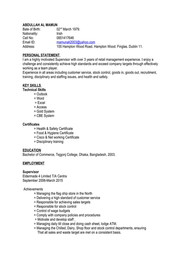 Curriculum Vitae 2 | DOC