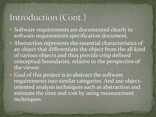 Software Effort Measurement Using Abstraction Techniques | PPT