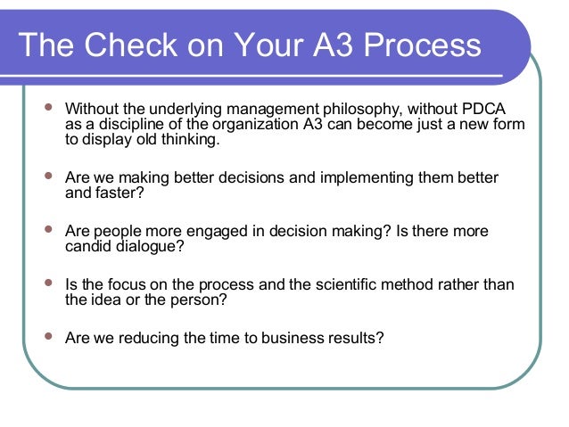 A3 Management Method Presentation