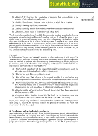 A3 Methodology Going Beyond Process Improvement | PDF