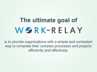 A 3 minute introduction to Work-Relay | PDF