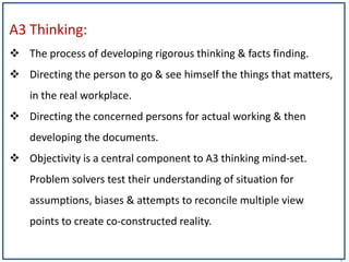 A3 problem solving technique by Mr. Anup Gandhi | PPT