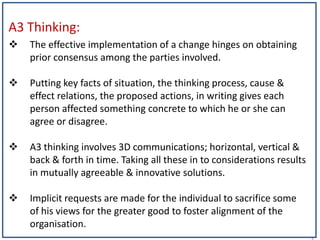 A3 problem solving technique by Mr. Anup Gandhi | PPT