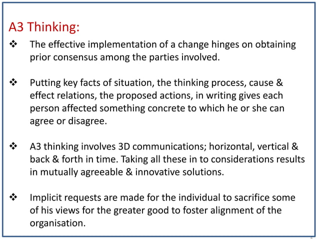 A3 problem solving technique by Mr. Anup Gandhi | PPT
