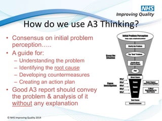 A3 thinking nhsiq 2014 | PPTX