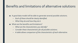 A3 using data modelling to consider alternatives updated | PPTX