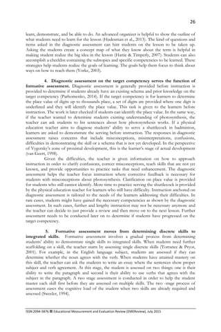Features of Classroom Formative Assessment | PDF