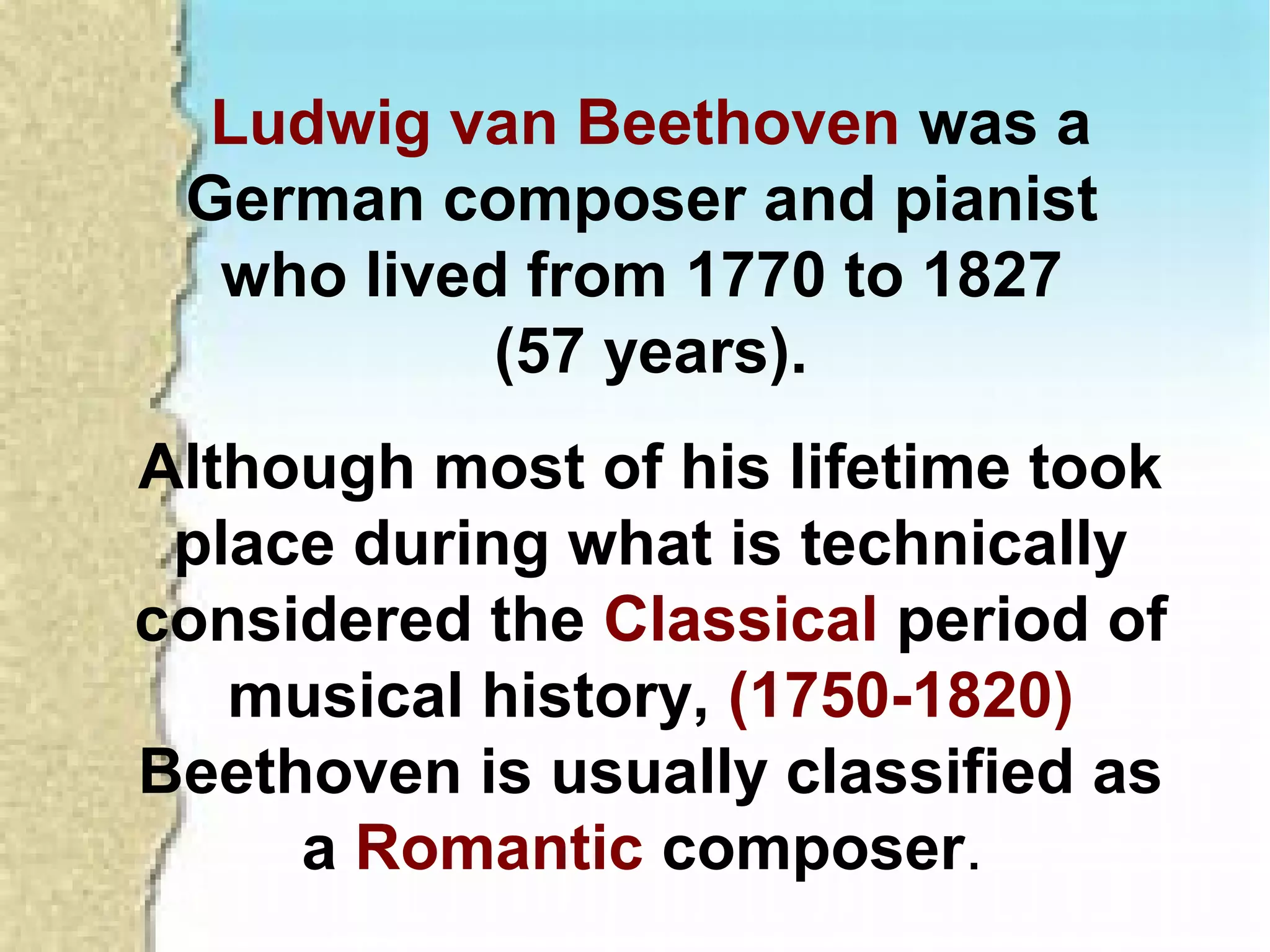 THE ART OF MUSIC - BEETHOVEN | PPT