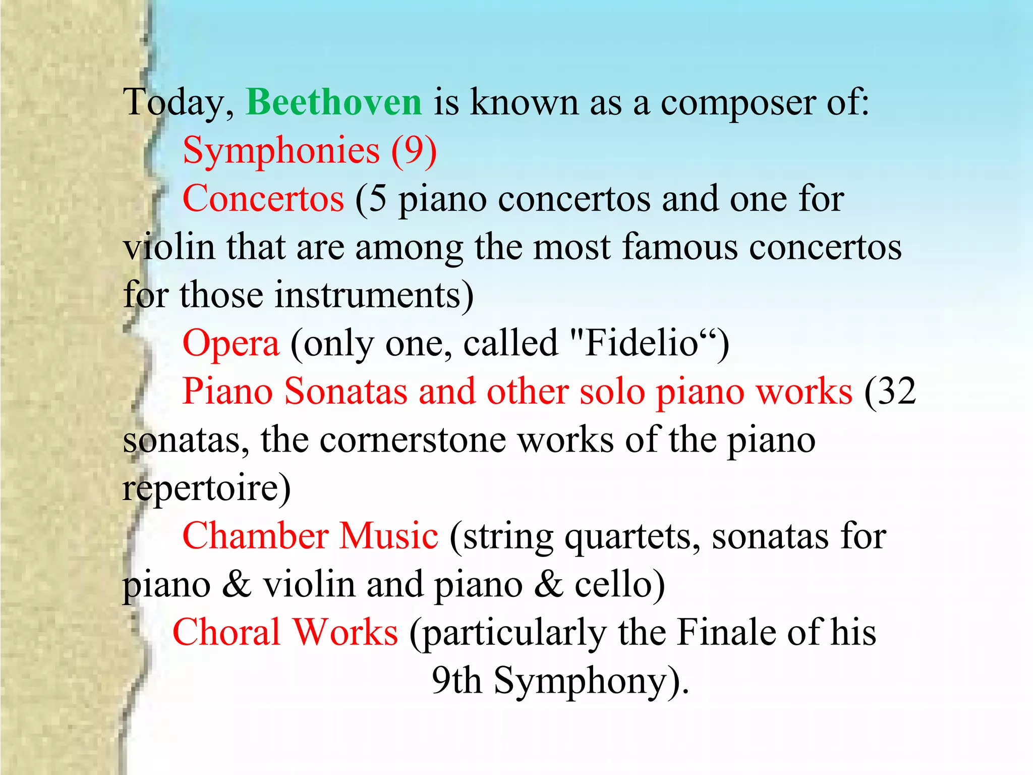 THE ART OF MUSIC - BEETHOVEN | PPT