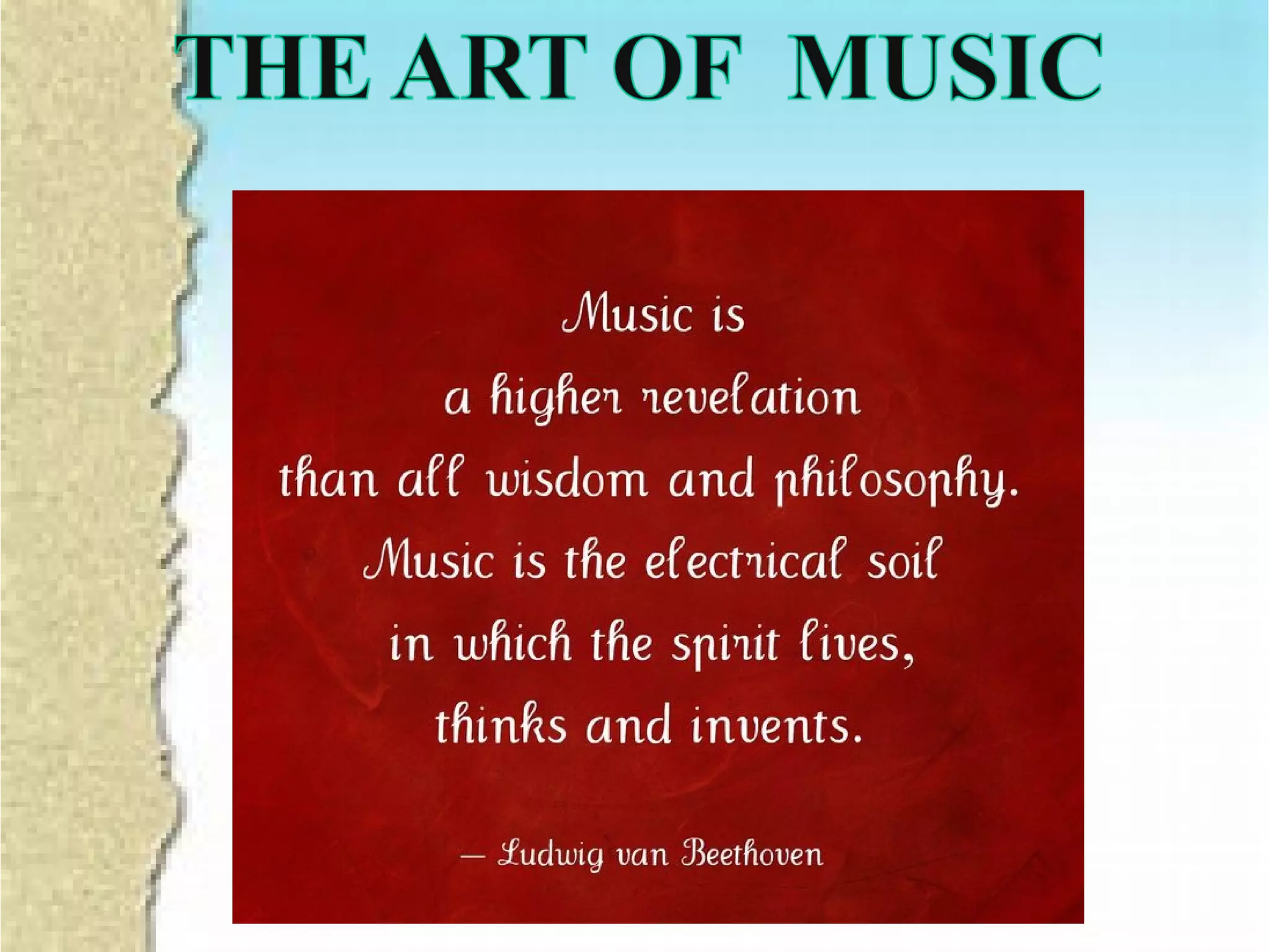 THE ART OF MUSIC - BEETHOVEN | PPT