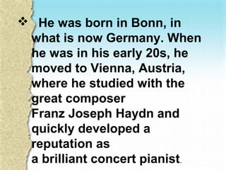 THE ART OF MUSIC - BEETHOVEN | PPT