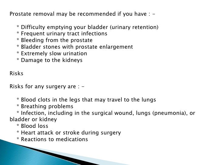 Transurethral resection of the prostate (TURP) - Surgery of Enlarged