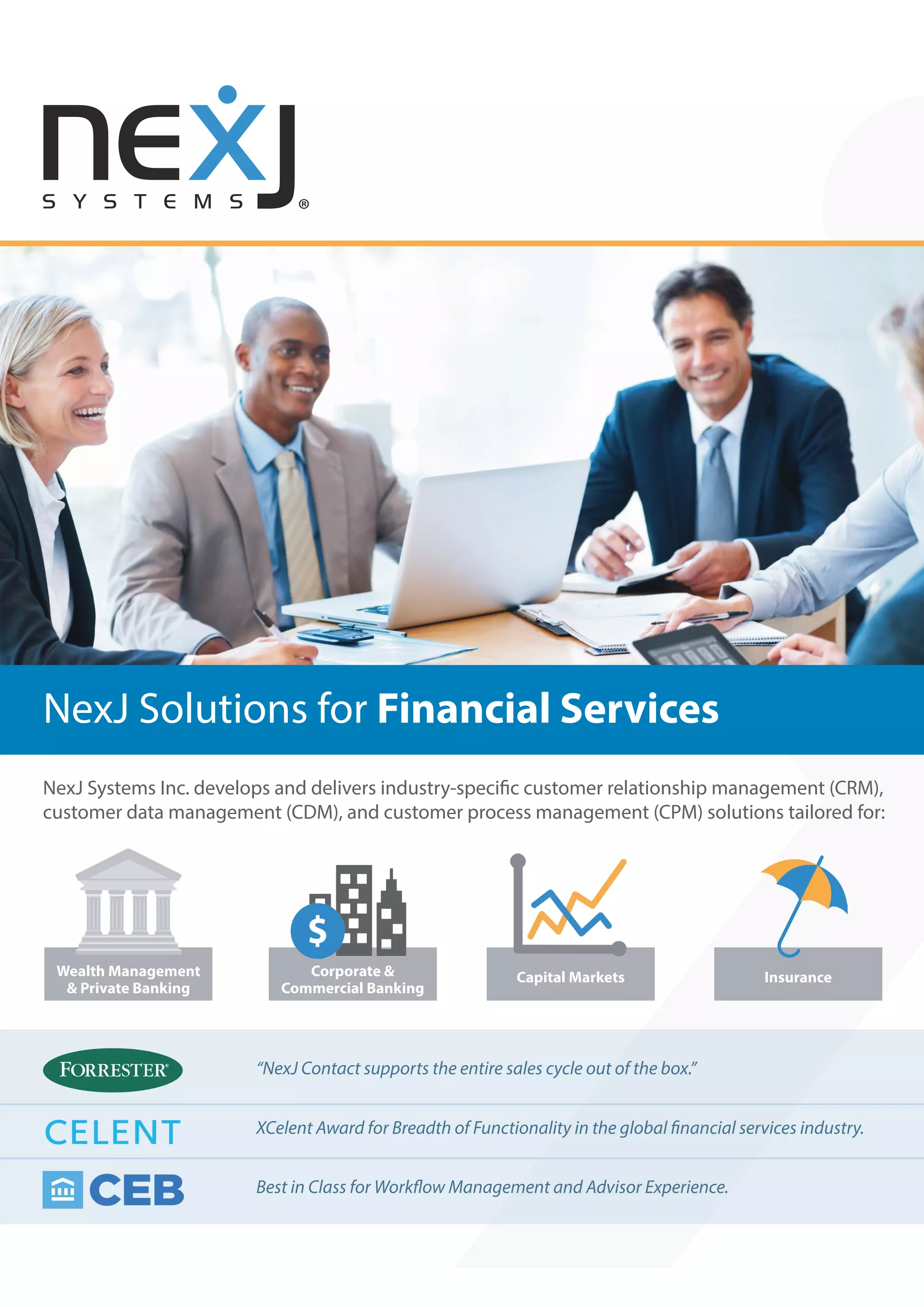 NexJ Solutions for Financial Services | PDF | Business Utilities | Business