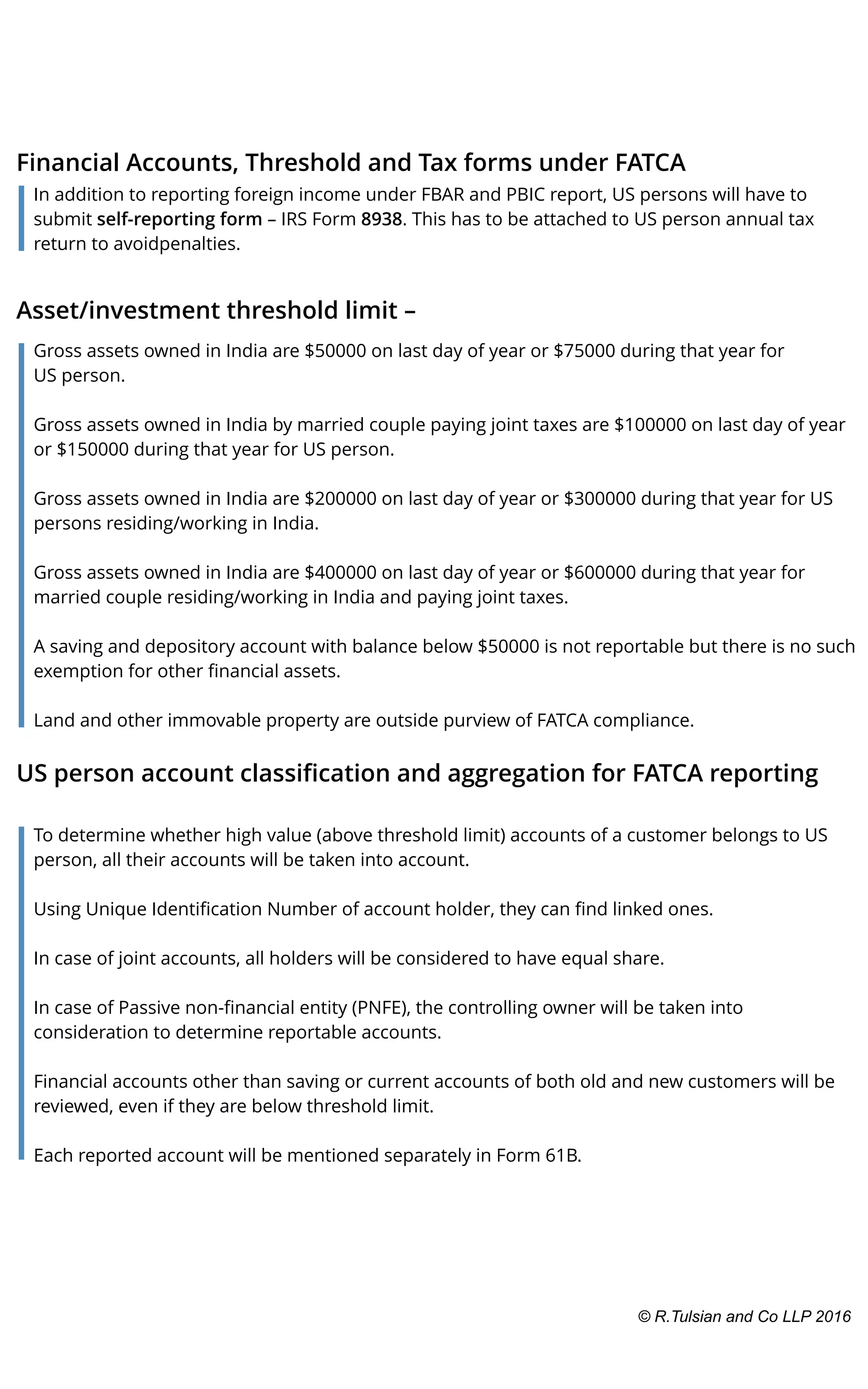 Impact of FATCA/CRS on NRI | PDF