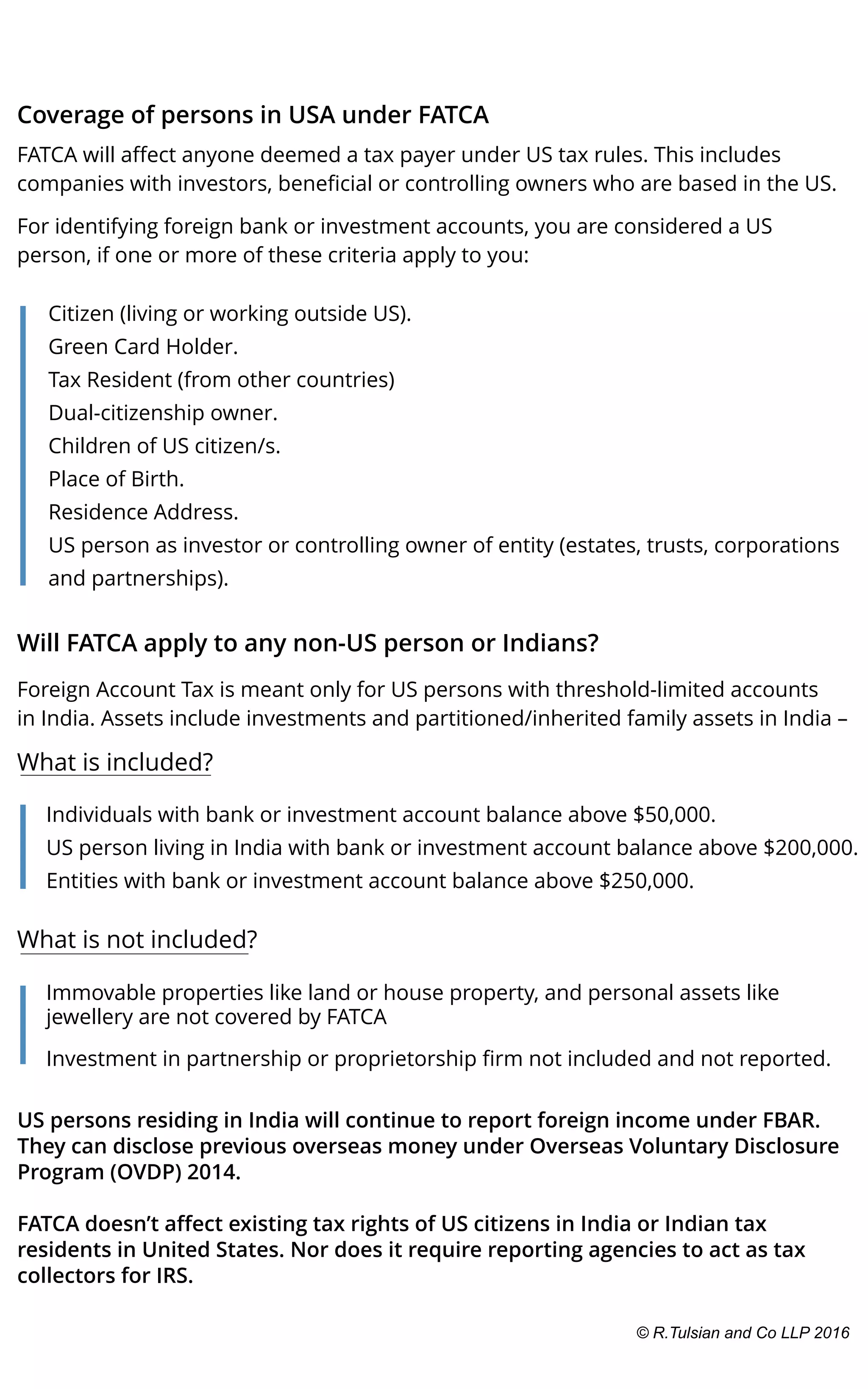 Impact of FATCA/CRS on NRI | PDF