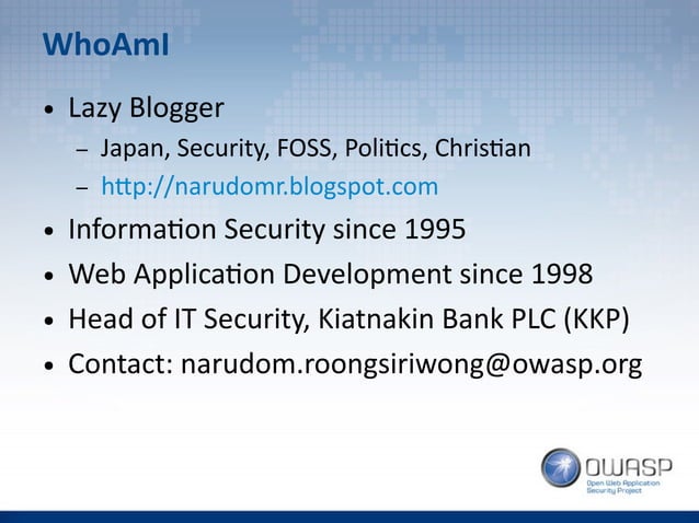 OWASP Top 10 A4 – Insecure Direct Object Reference | PPT