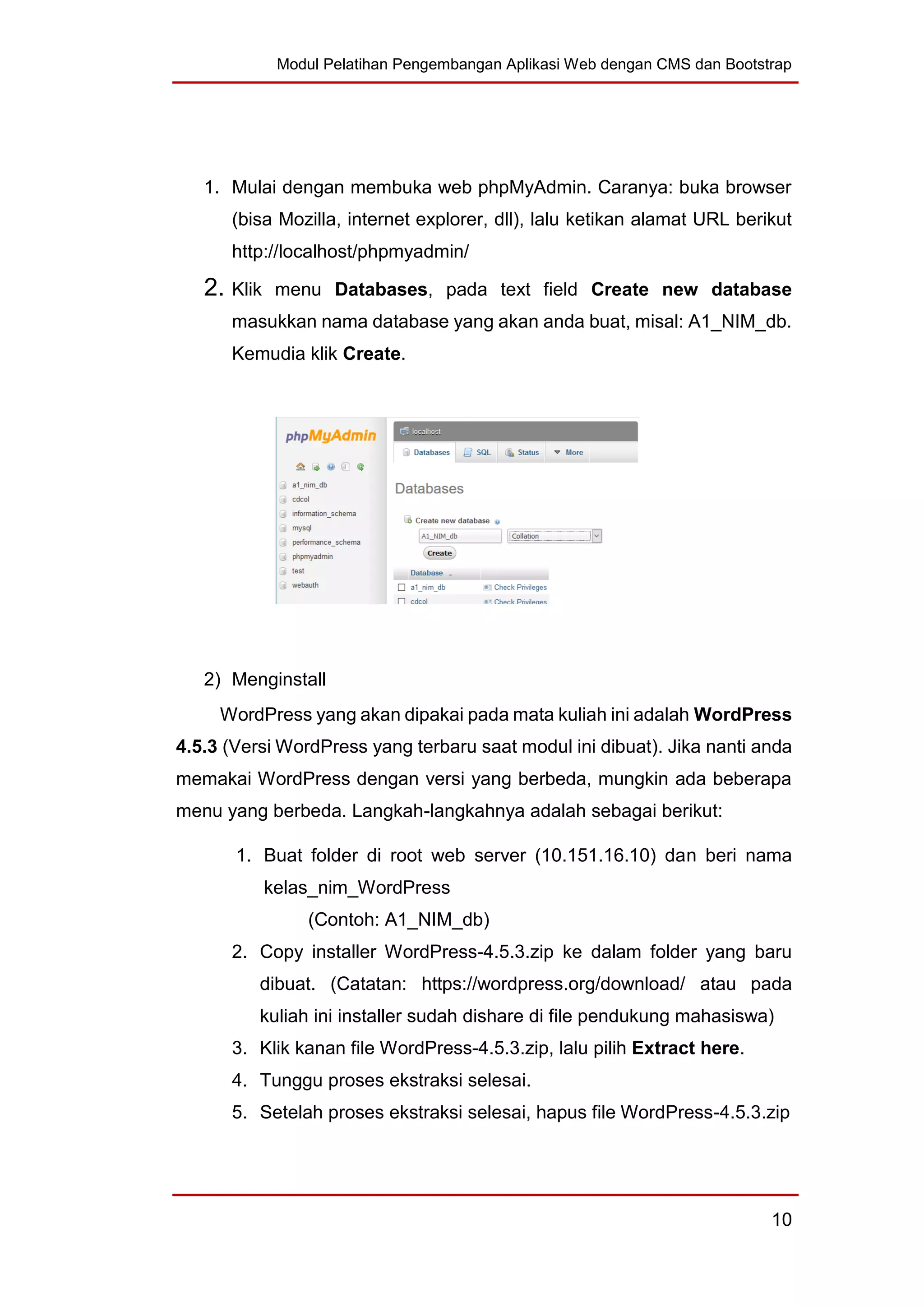 Training Module Web Application Development With Cms And Bootstrap Pdf