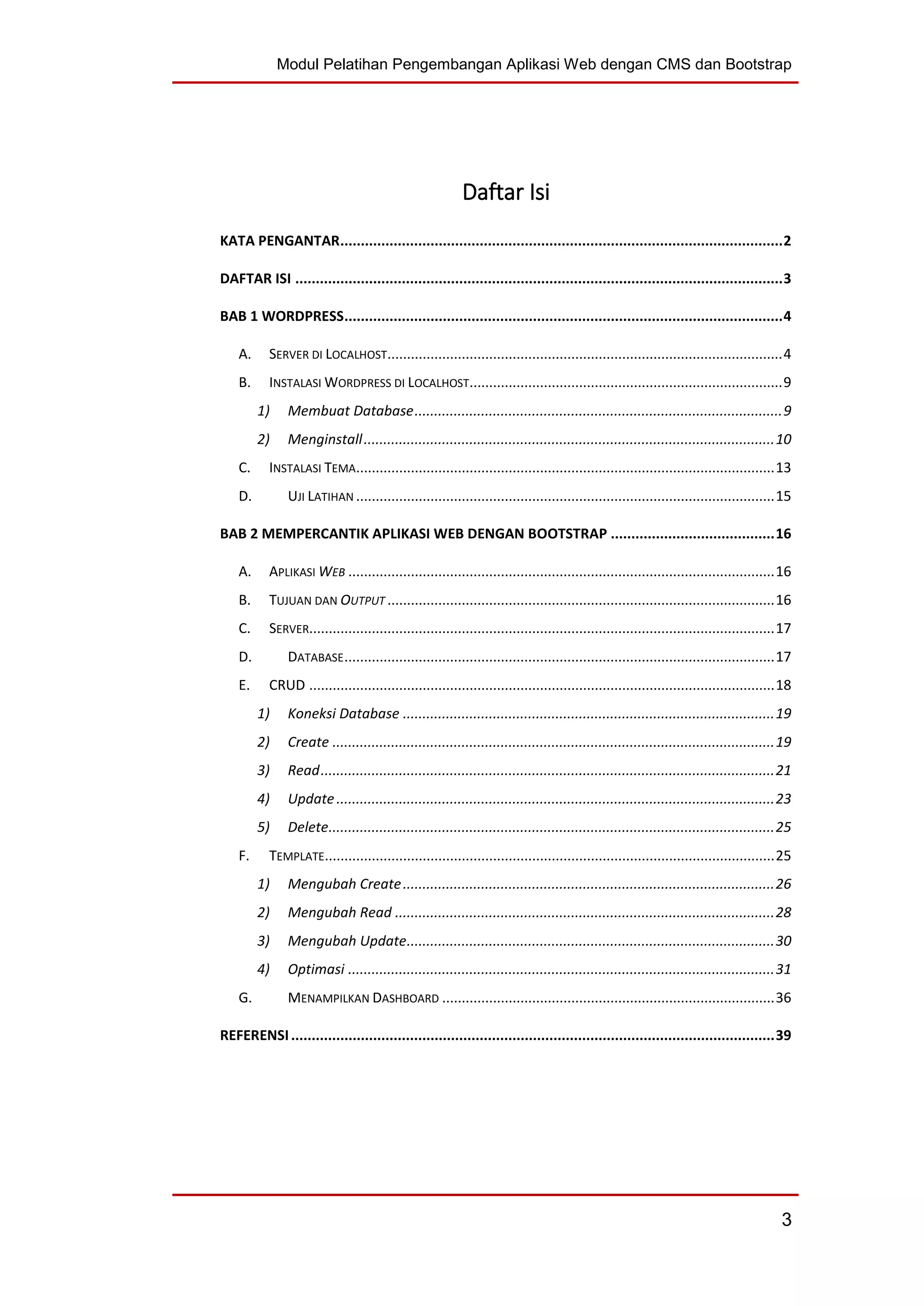 Training Module Web Application Development With Cms And Bootstrap Pdf